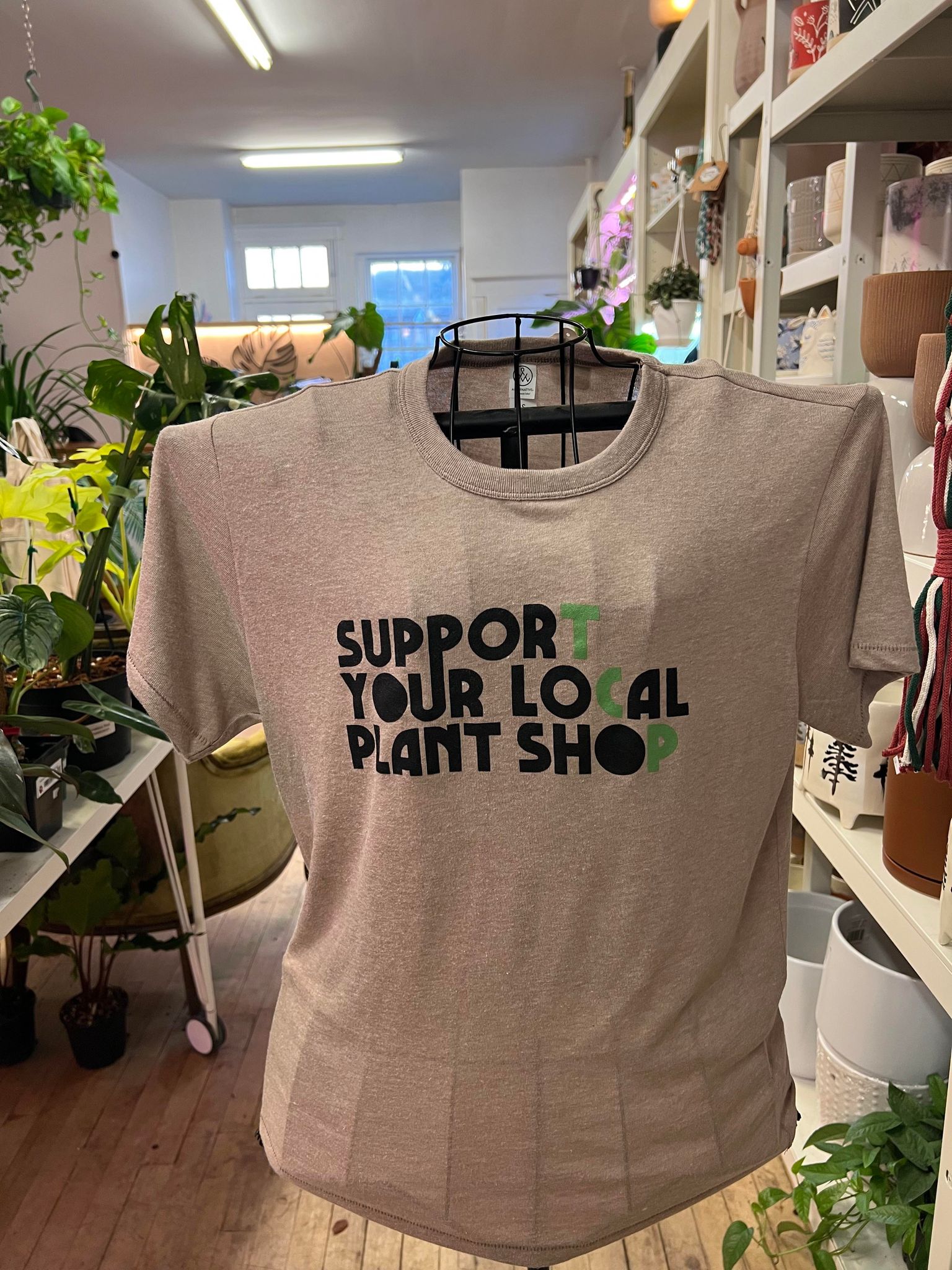 Support your Local Plant Shop T-Shirt - The Curious Plantaholic